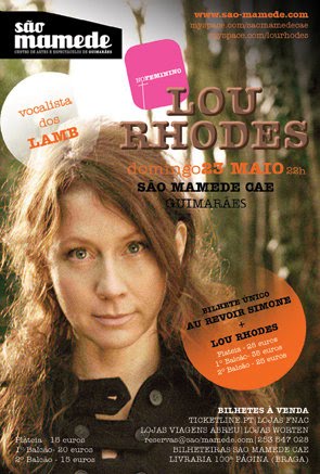 São Mamede C.A.E: LOU RHODES - 23 de Maio 22h00
