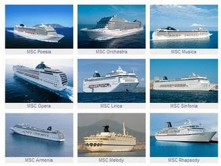 MSC Croisières - MSC Cruises: La flotte MSC Croisières