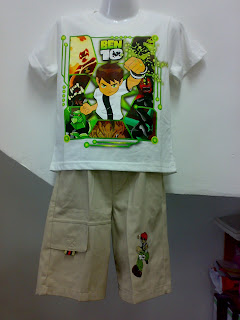DSHOPPE: BEN 10 T SHIRT WITH 3/4 PANTS