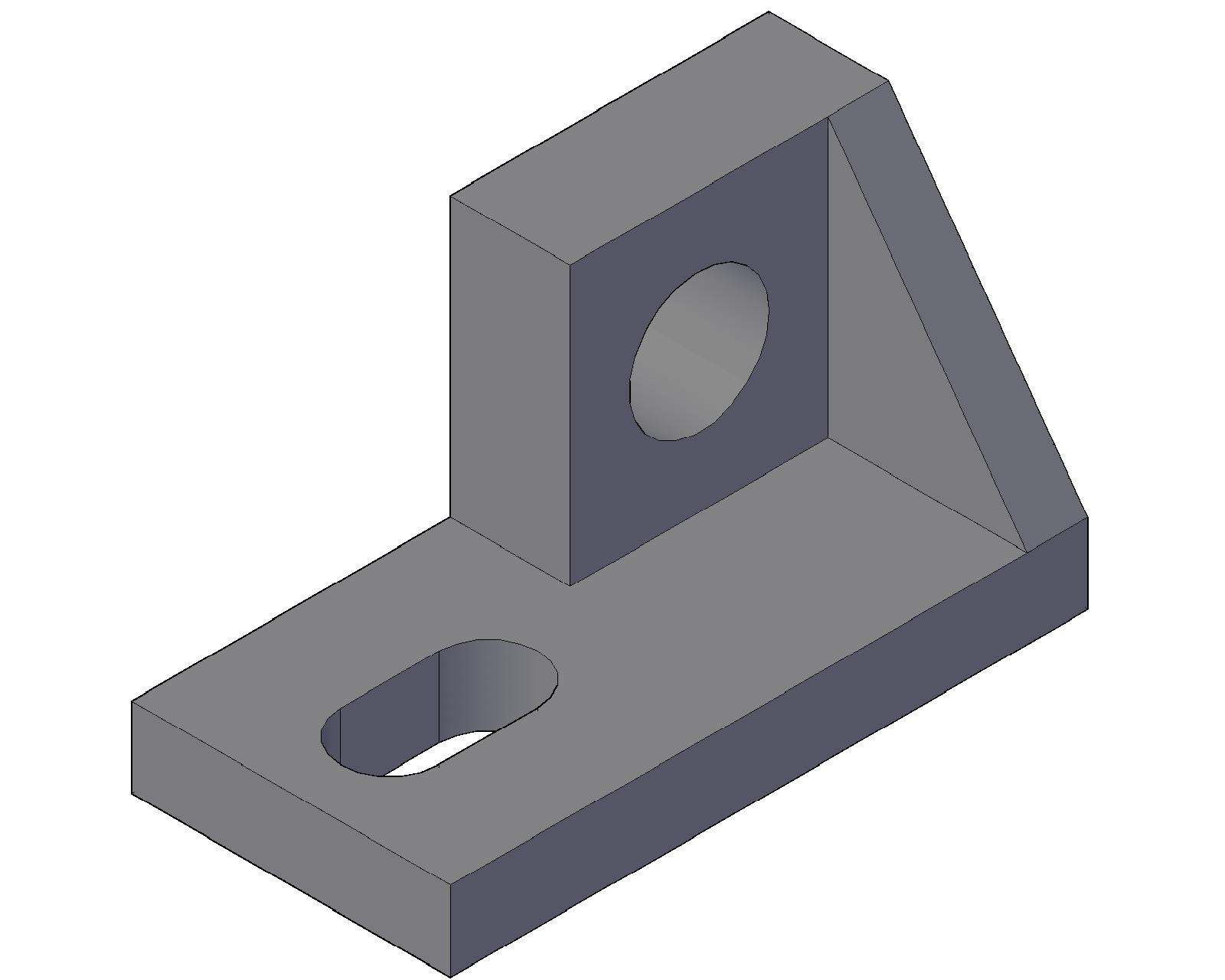 Dibujo Asistido por Computador (AutoCAD): centering bracket__3D