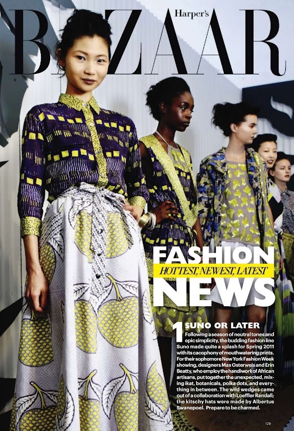 ASIAN MODELS BLOG: Carolyn Geh/Li Ming & Jing Ma in Harper's Bazaar US ...