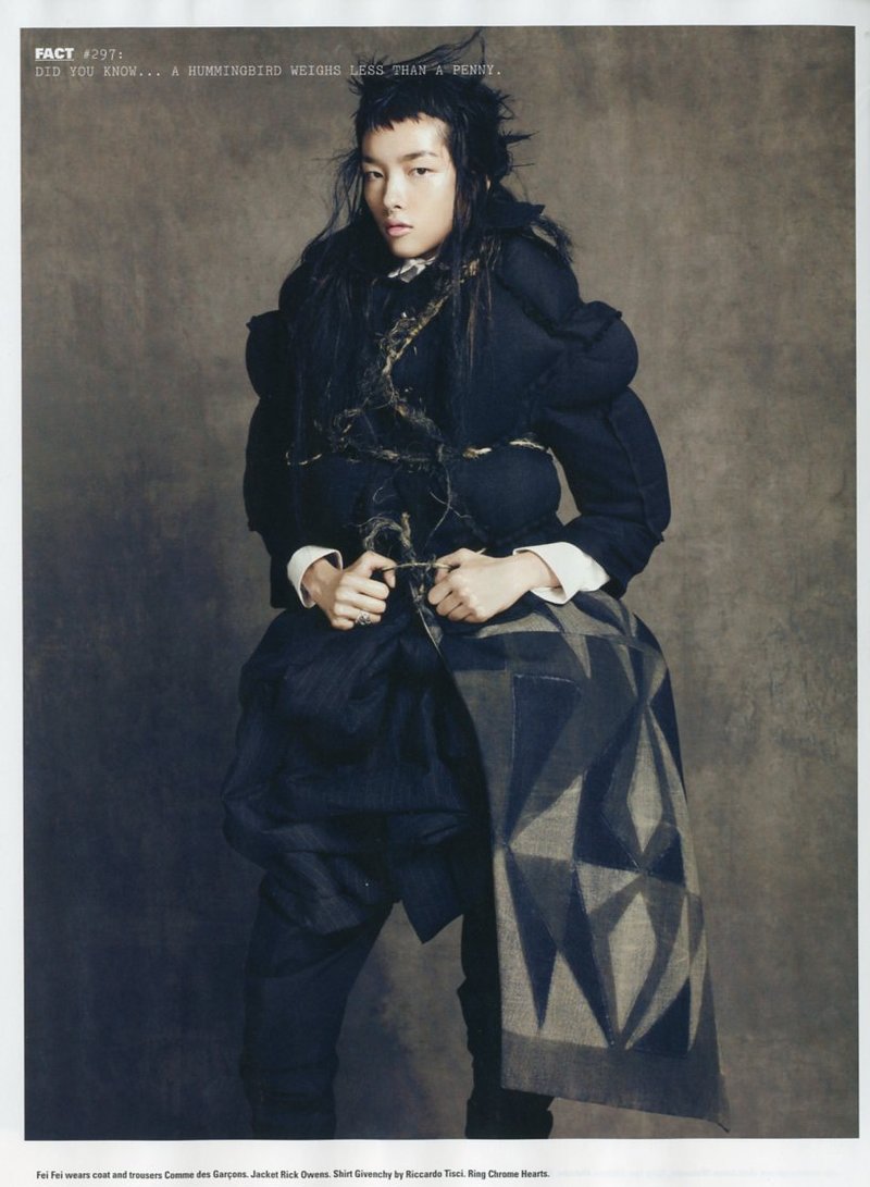 ASIAN MODELS BLOG: Sun FeiFei in Editorial for (UK) i-D Magazine ...