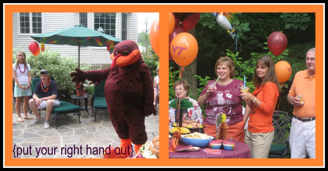 posh in a pinch: {event showcase} Hokie Luau Graduation Party|party and ...