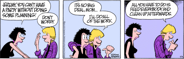 posh in a pinch: Party Planning Humor in the Comics|party and ...