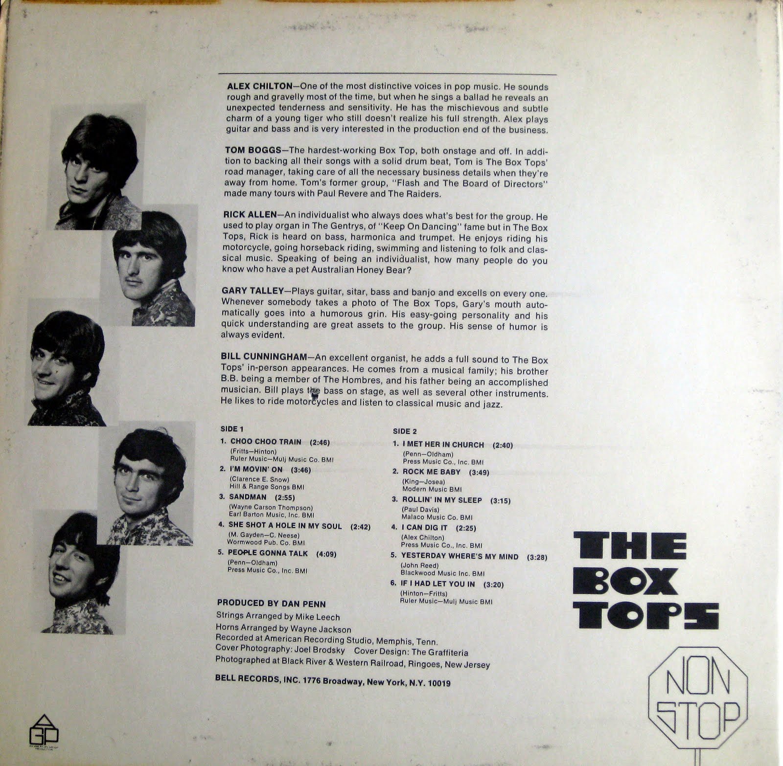 O R E I L L E S D E C R I S S E: The Box Tops - NonStop (1968)