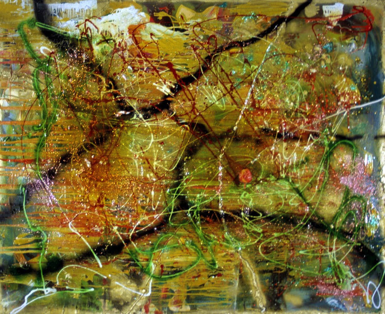 Caroline Larsen: Early abstract paintings 2004