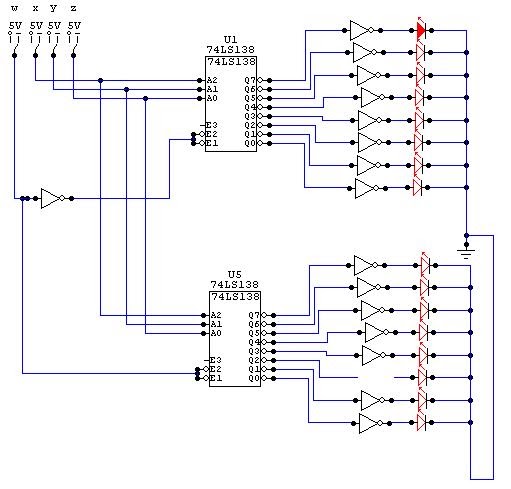4 to 16 Line Decoder using 74138 | Online Diary of Renzou