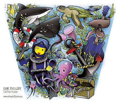 Sams Blog: Lego Sea Tattoo