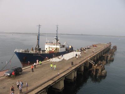 Serving aboard the Africa Mercy: Arrival in the port of Monrovia, Liberia