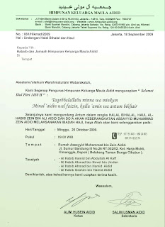 Ibn Zein Maula Aidid: undangan Haul Hb.Zein bin Ali Aidid