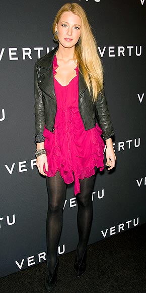 BLAKE LIVELY adds drama to a simple pink dress ! : angelina jolie ...