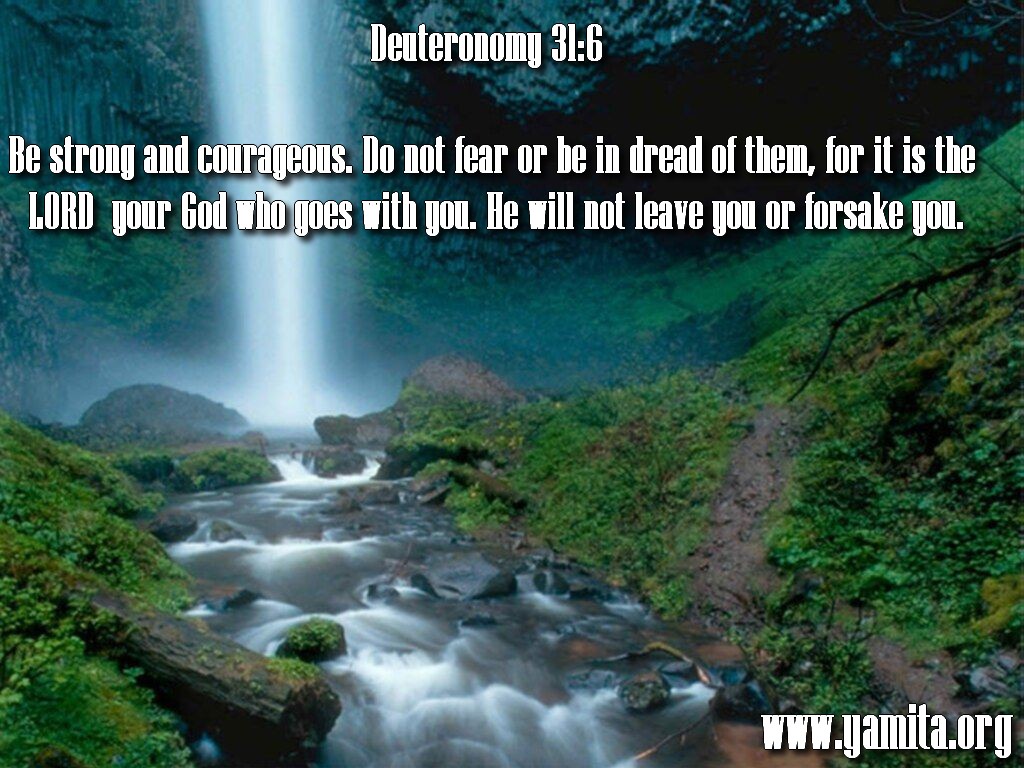 Christian Wallpaper: Be strong and courageous. Do not fear or be in ...