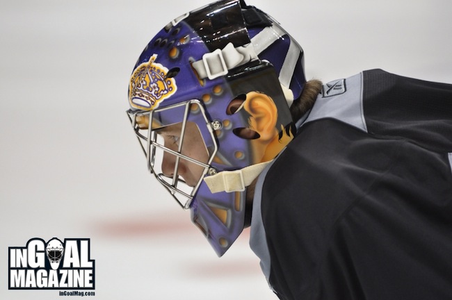 I Love Goalies!: Jonathan Quick Kings 40th Anniversary Mask