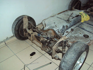 Restauração - Puma GTS 1976 - 1ª série: separação carroceria / chassi