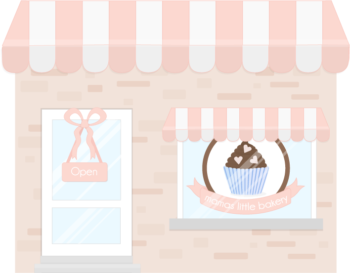 Self Initiated Project - Mamas Little Bakery: Shop Front Design