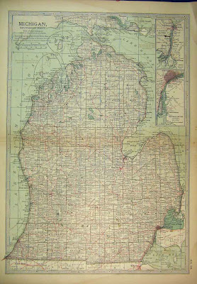 Old Maps of Michigan: Old Map of Michigan