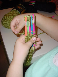 Helen's Hobby Haven: Erin's Straw Knitting