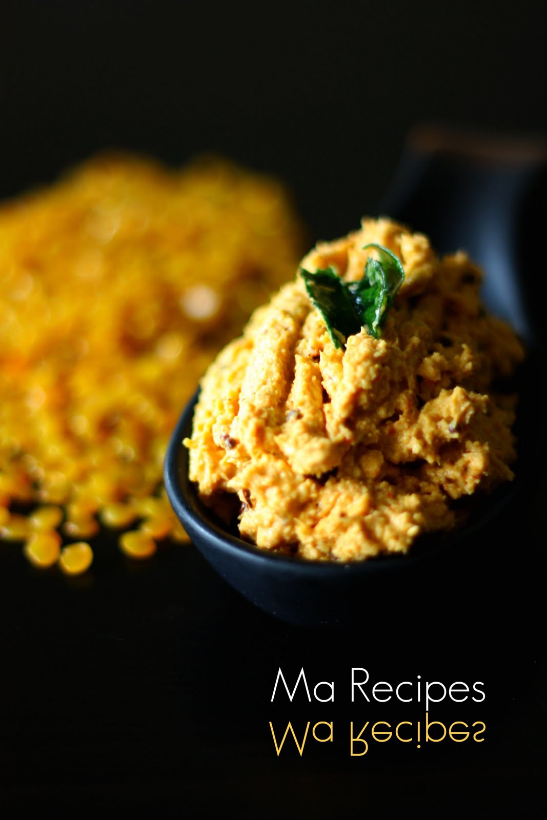 Ma recipes: Split Pigeon Peas Chutney ~ (Toor Dal, Thogari bele chutney)