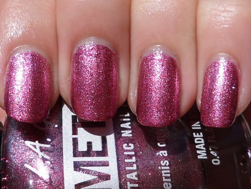 Polish or Perish: Some LA Girl Metal swatches: Pink Steel, Millennium ...