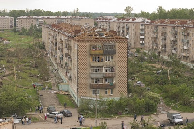 2 Bored For FUN: The effects of a tornado in Krasnovodsk Turkmenistan