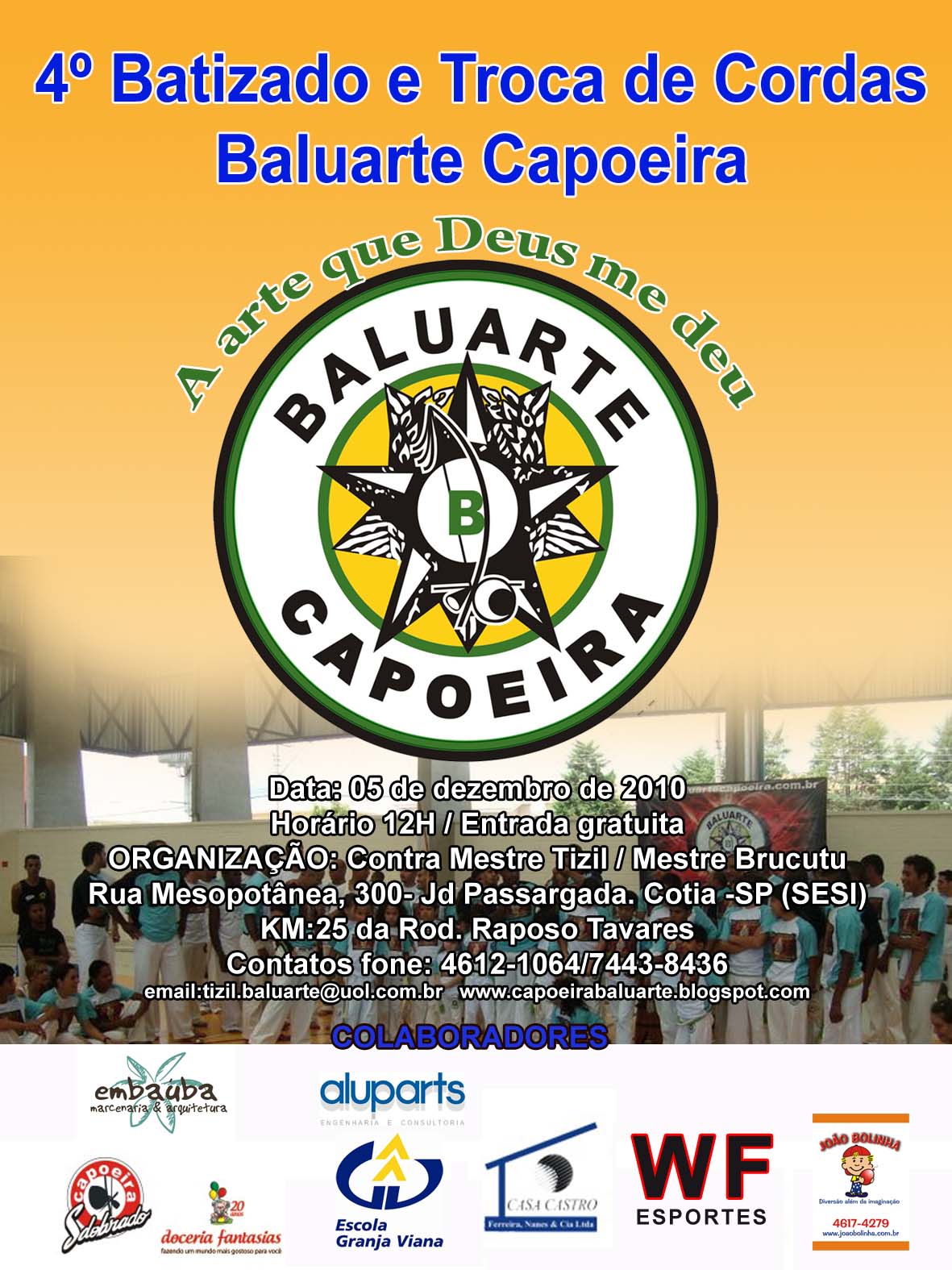 BALUARTE CAPOEIRA: outubro 2010