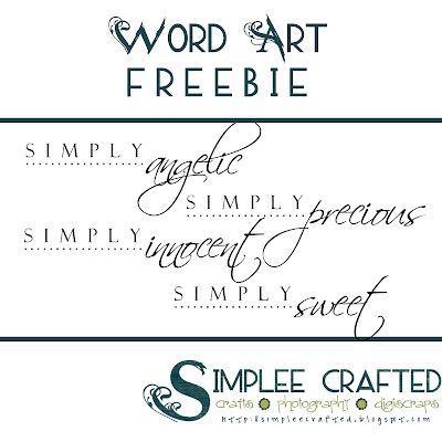 Simplee Crafted: FREEBIE: Simply Word Art