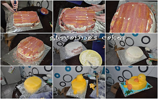 giovanna's cakes: easy duck cake and its making of