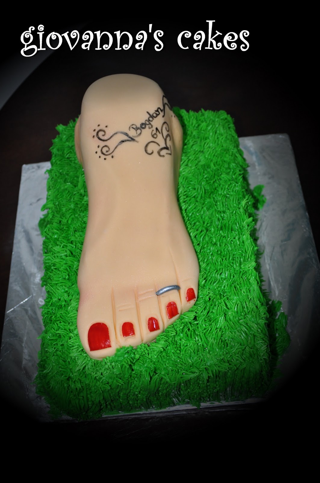 giovanna's cakes: foot cake