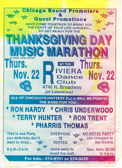 The History of Acid House: Chicago Flyers 1980s - House Music ...