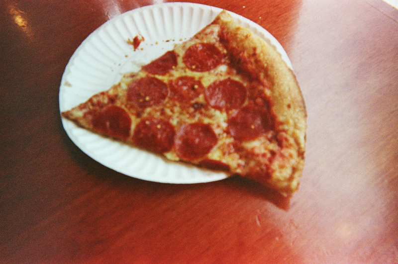Matthew Sandager Photography: Disposable Camera: Pizza Slice