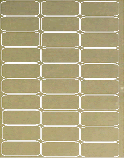 Label Dispensers: Gold Foil Inkjet Labels