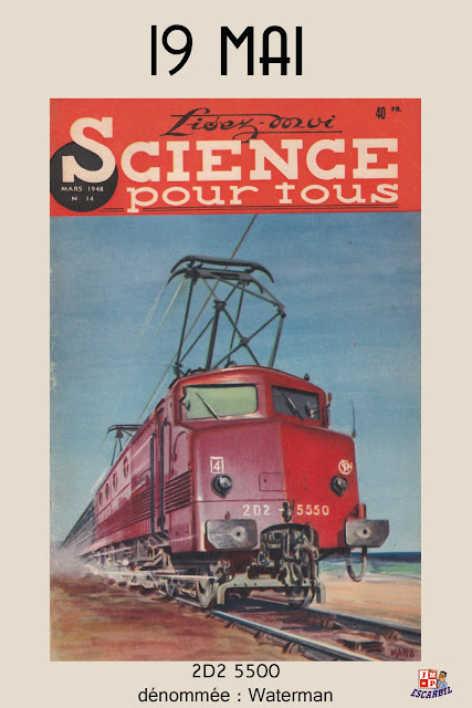 Imagerie du Chemin de Fer: Locomotive électrique 2D2 5500, surnommée ...