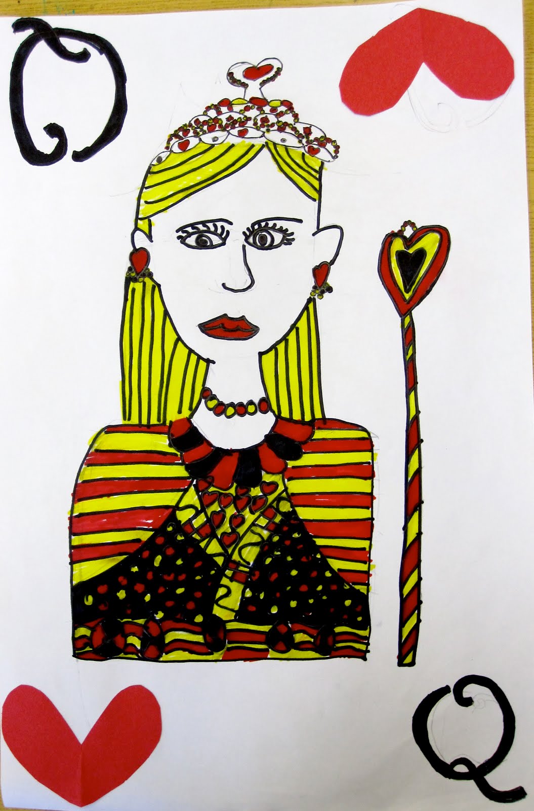 Art Explorium: Self Portrait Playing Card