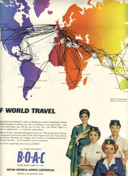 The Timetablist: BOAC: Worldwide Routes, 1962