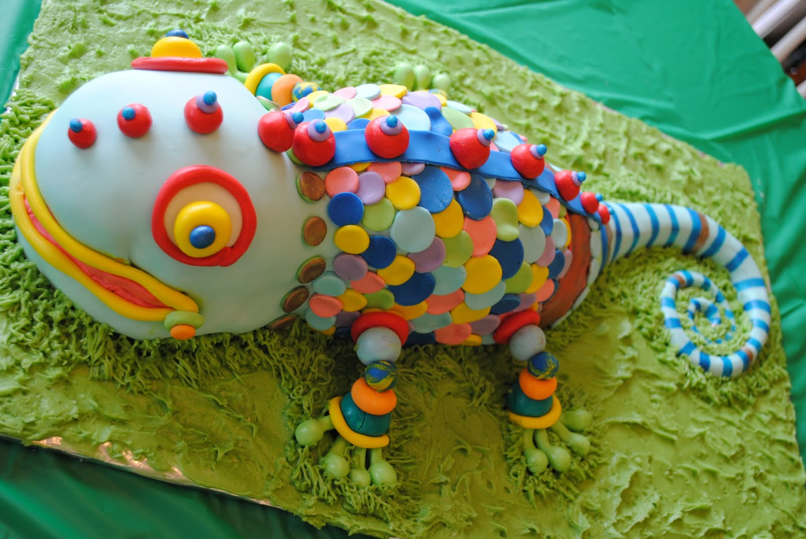 Becky's Cake Blog: Chameleon Chameleon!
