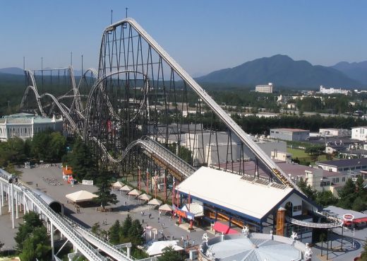 exotic rides: Roller coasters in Japan