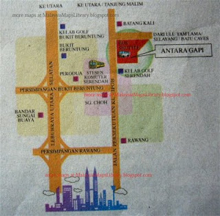 Malaysia Maps Library: Map of Stesen Keretapi Serendah