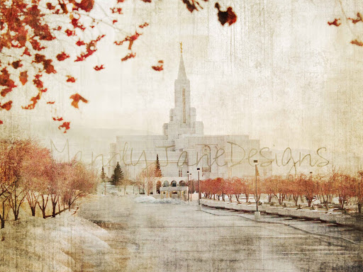 Mandy Jane Williams: Bountiful Temple "Winter Red"