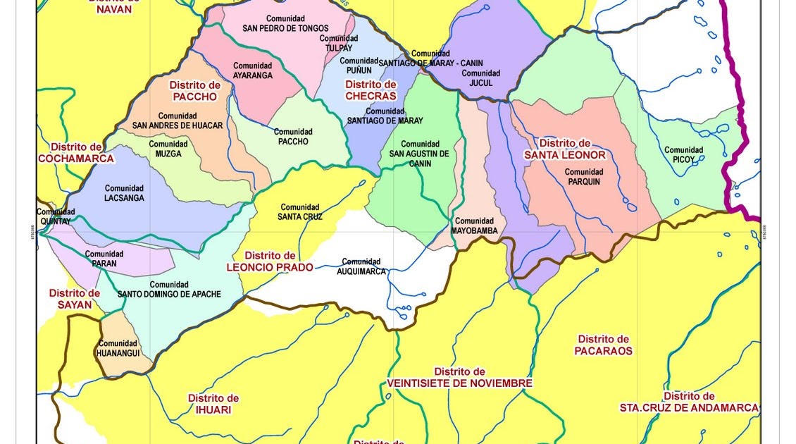 FEDERACION HUAURINA: MAPA DE LA PROVINCIA DE HUAURA