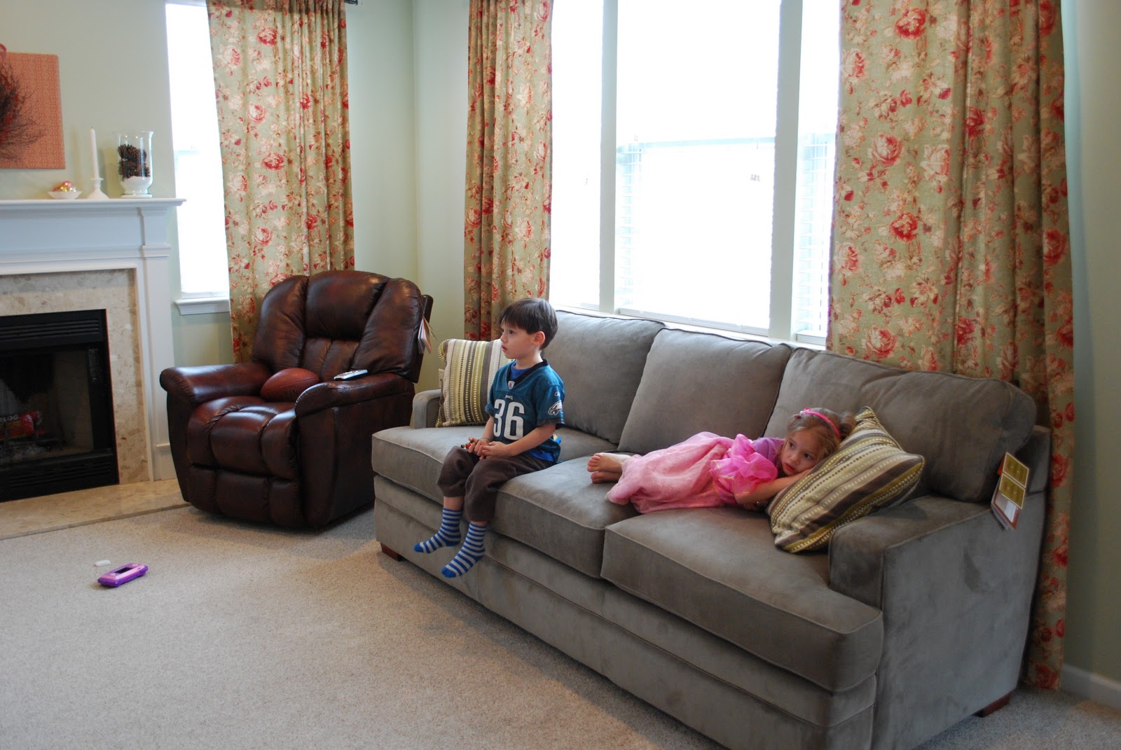 Tulip and Turnip: New Couch, New Paint Color