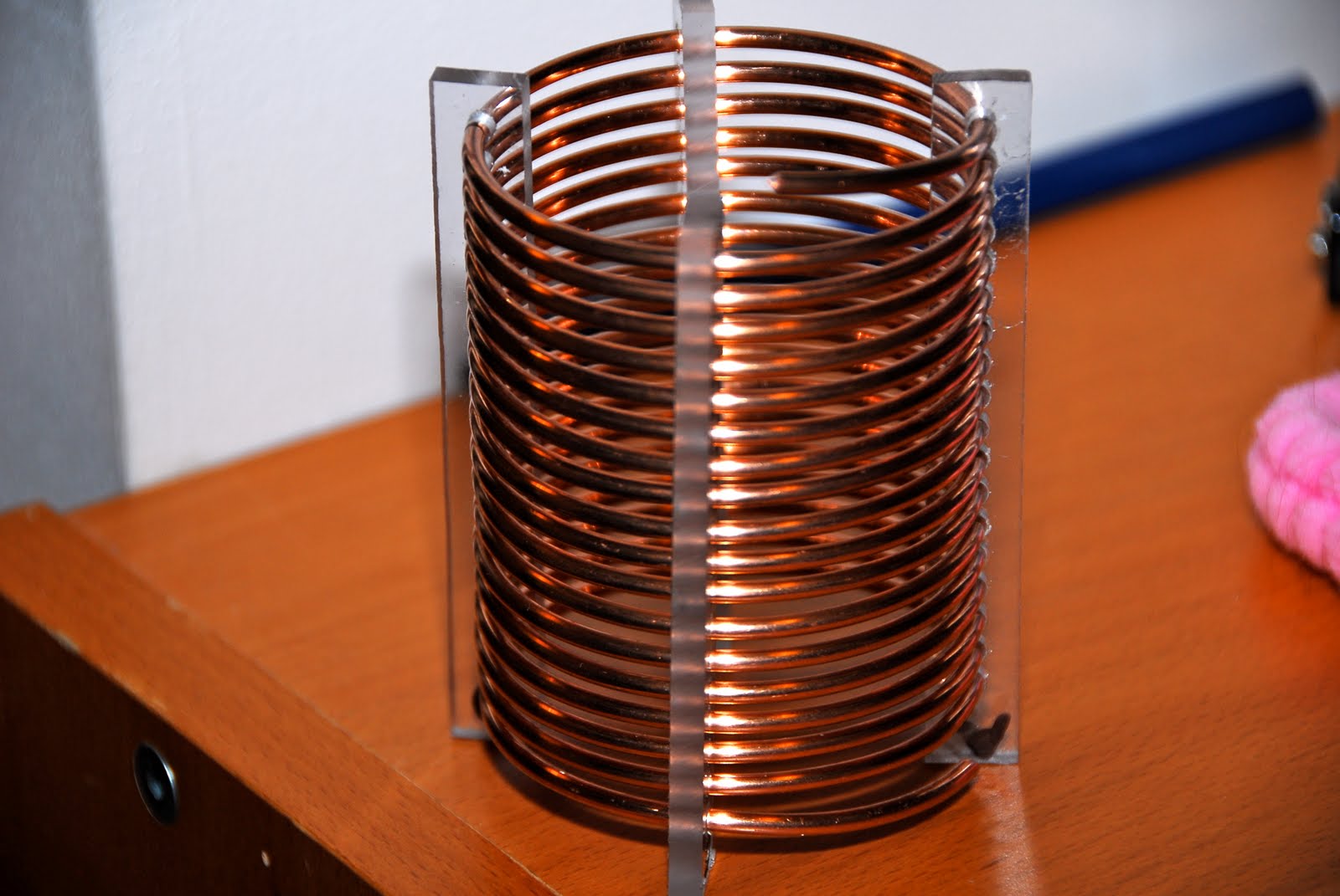 SM0NOR Ham station: Work in progress. The making of an air wound pi coil!