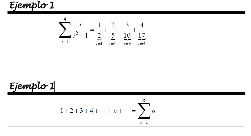 Cálculo Integral: Notación Sigma