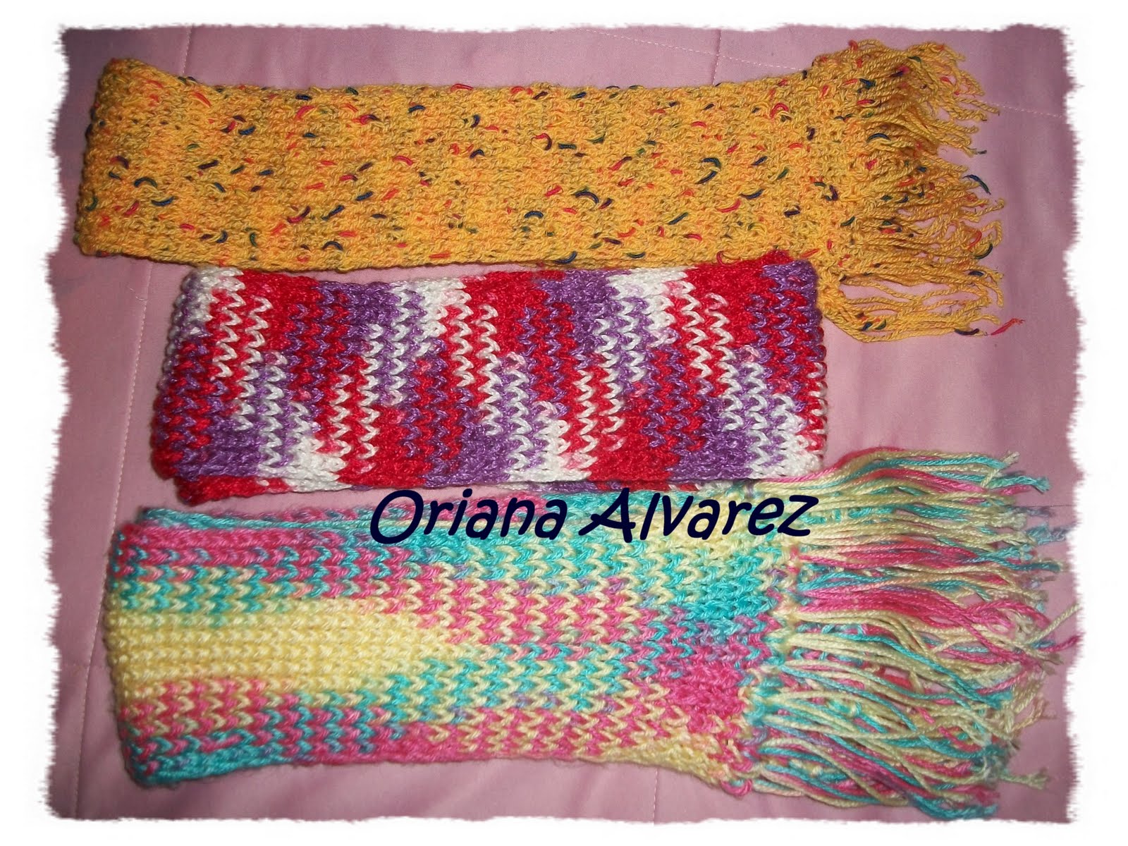 Manualidades y Tejidos Orial: Bufandas con telar.