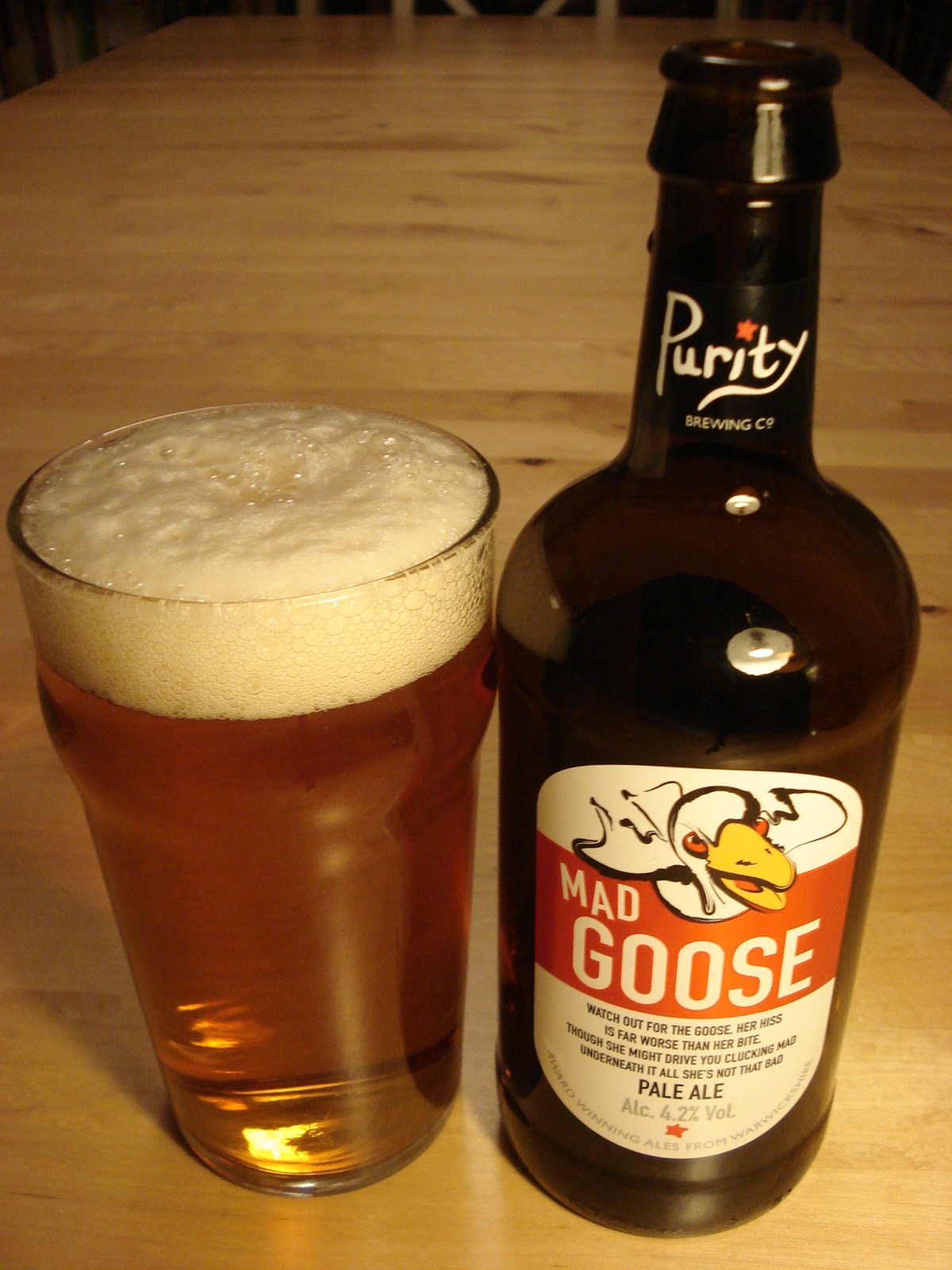 The Bottled Beer Year: Day 53, Beer 53 - Purity's "Mad Goose"