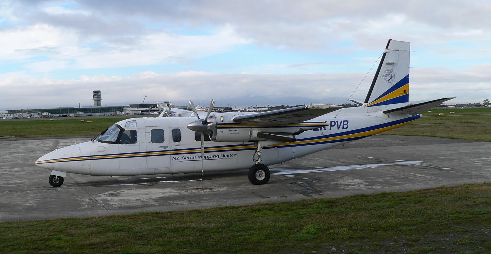 NZ Civil Aircraft: Rockwell Commander in Christchurch town.