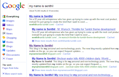 My Name Is Senthil