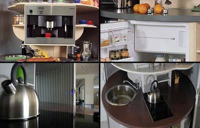 Modern Revolving Circular Kitchen from Compact Concepts | Home Design ...