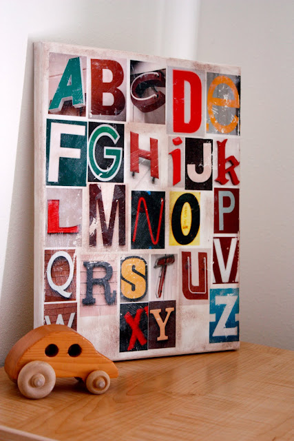 Distressed Alphabet Art – Lesson Plans