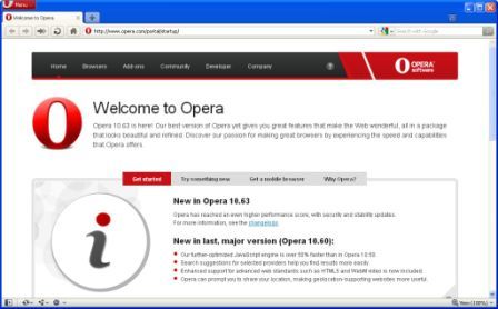Download Opera Version 10.63 for windows | Kumpulan Software