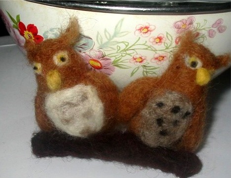 .: Needle felted owl tutorial